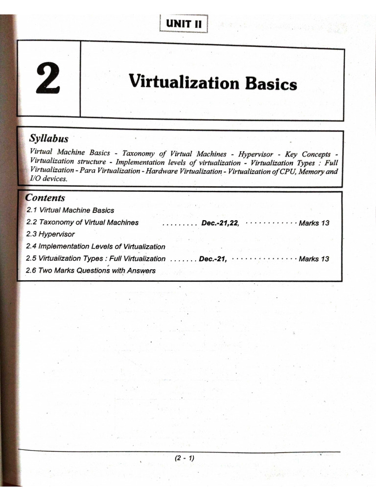 Cloud Computing Unit - 2 | PDF