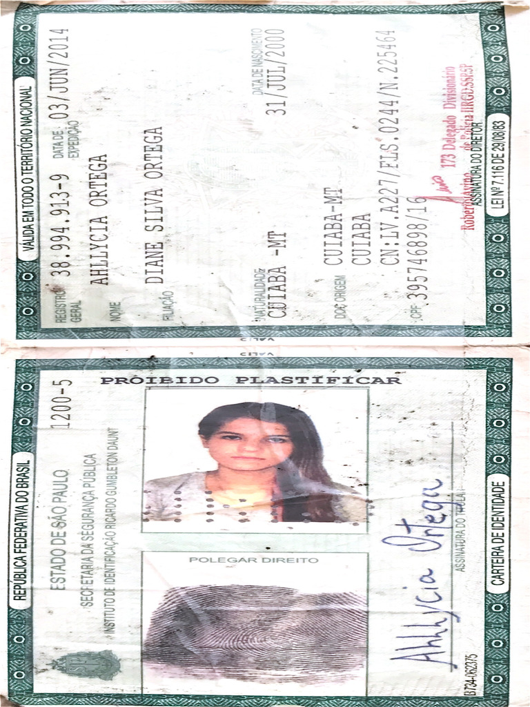 Documento RG | PDF