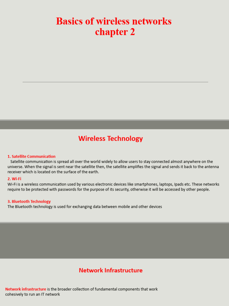 Wireless Networking Fundamentals | PDF | Computer Network | Wi Fi