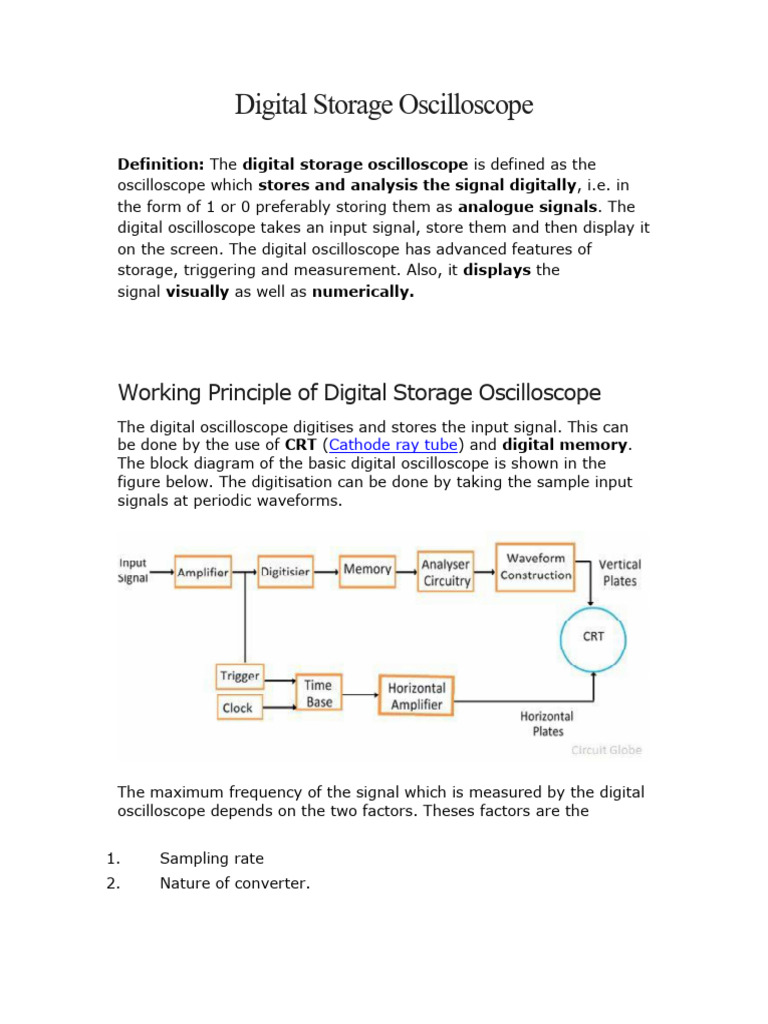 DSO | PDF | Sampling (Signal Processing) | Telecommunications Engineering