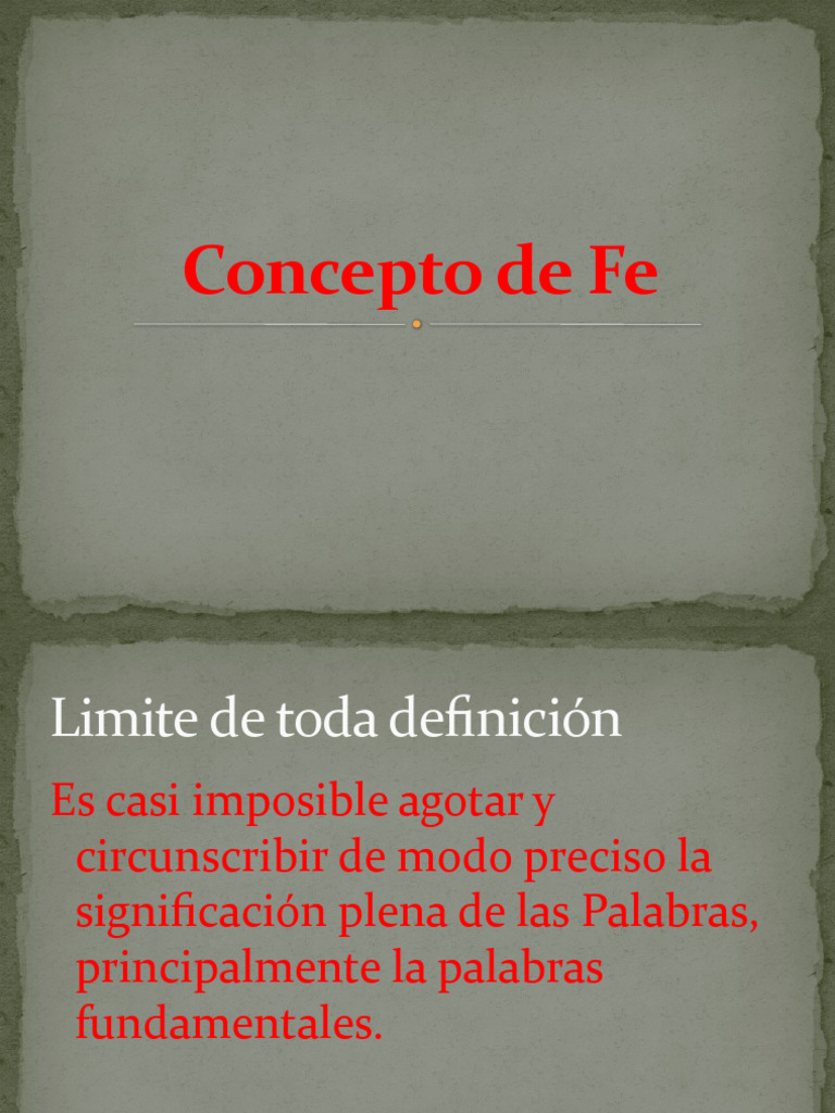 Definición y Naturaleza de la Fe | PDF | Conocimiento | Metafísica