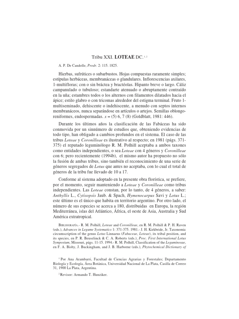 37-FABACEAEparte6 (Lotus | PDF | Botánica | Plantas
