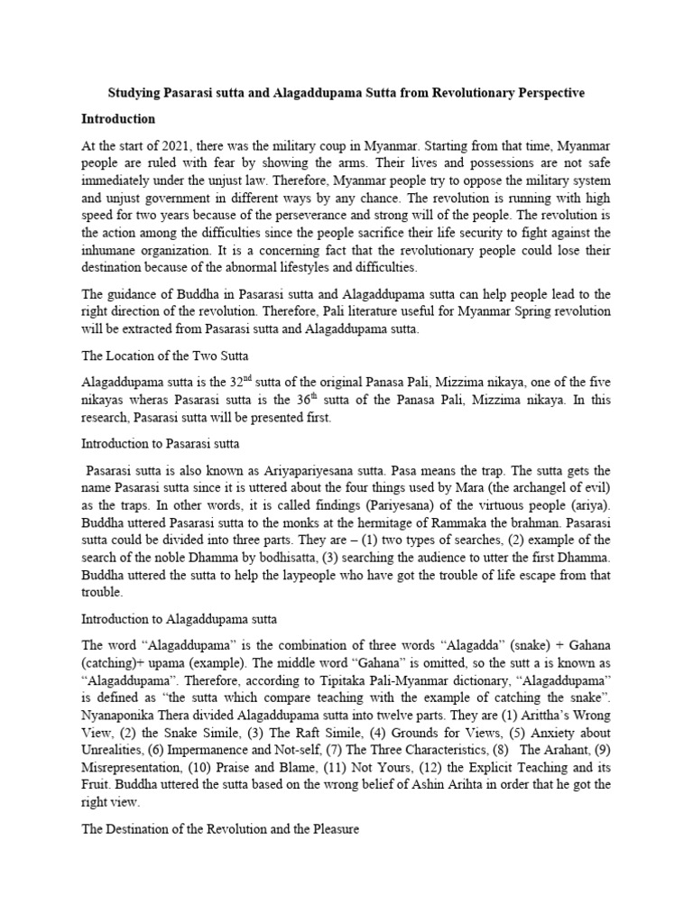 Comparing Two Suttas | PDF | Noble Eightfold Path | Indian Religions