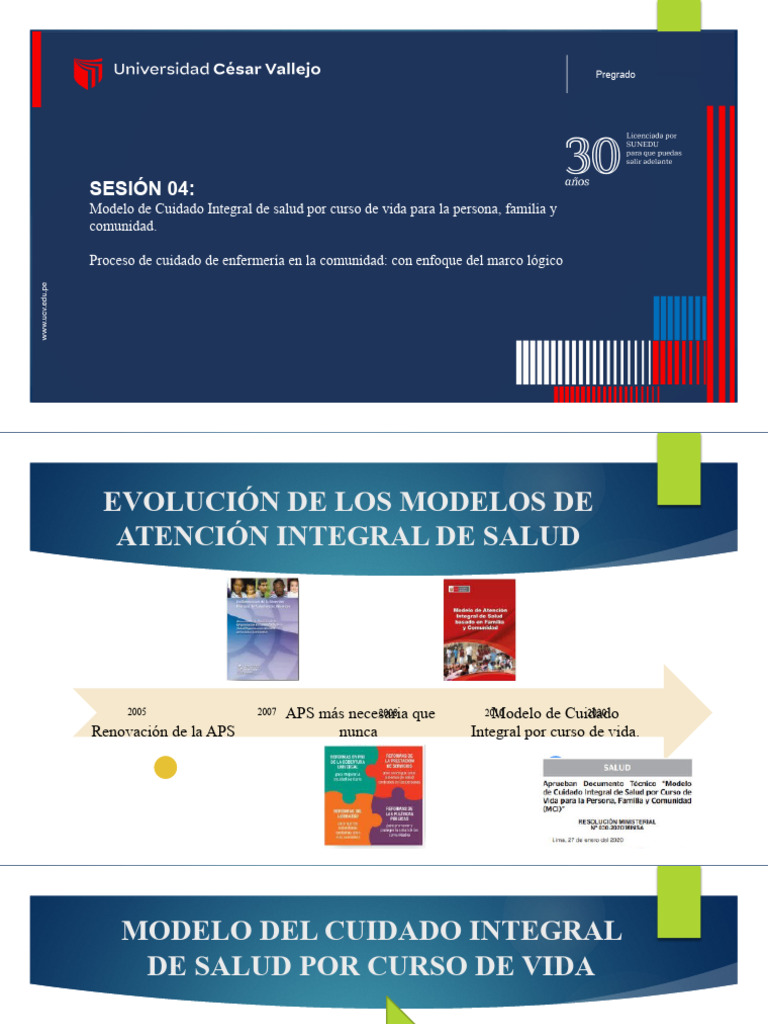 Modelo de Cuidado Integral de Salud Por Curso de Vida para La Persona, Familia y Comunidad | PDF ...