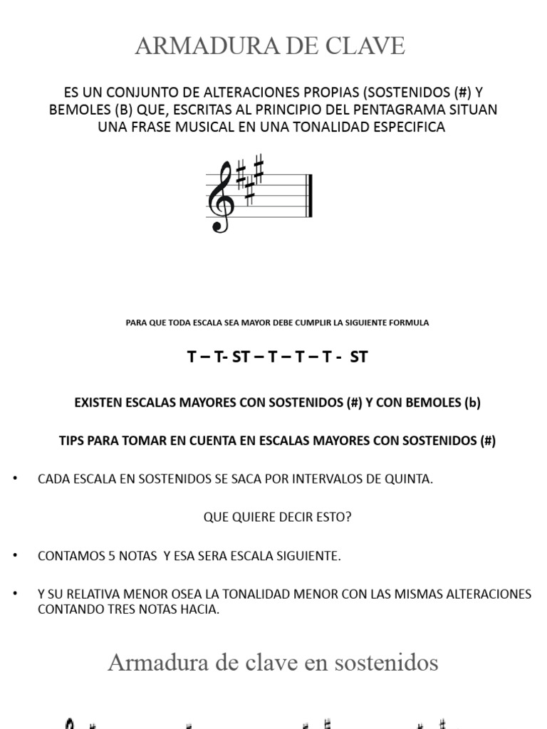 Armadura de Clave Clase 5 Voces Pulsos | PDF | Escala (música) | Clave