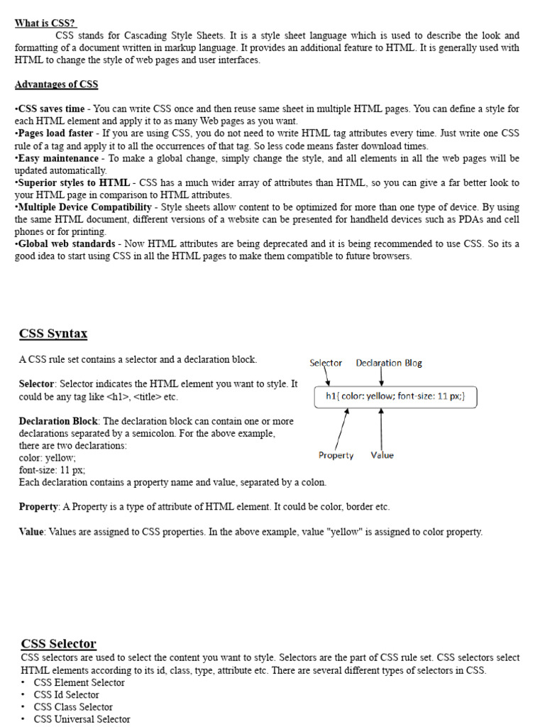 Unit2 CSS | PDF | Html | Html Element Unit2 CSS | PDF | Html | Html Element