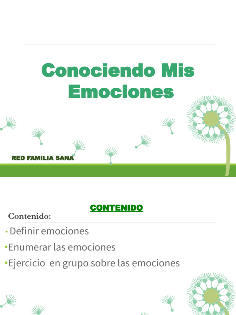 Presentacion Conociendo Mis Emociones | PDF | Las emociones | Asco