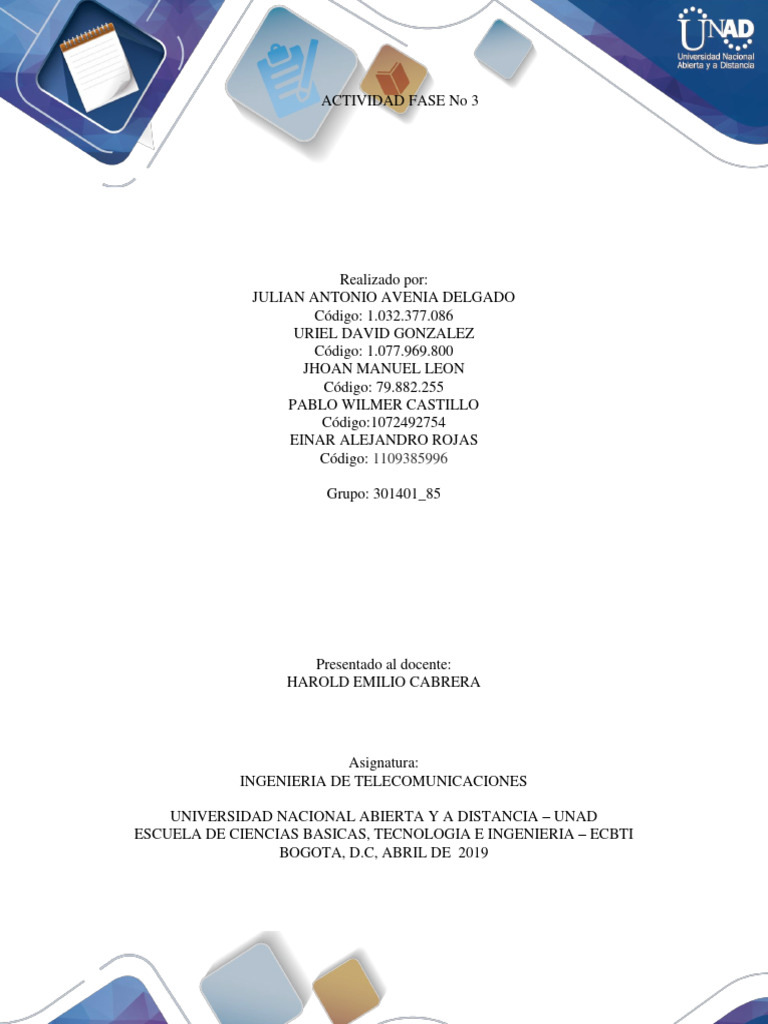 Trabajo Fase3 Grupo 85 | PDF | Red de computadoras | Internet Trabajo Fase3 Grupo 85 | PDF | Red de computadoras | Internet