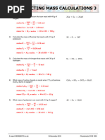 Chemsheets GCSE 1092 Moles ANS | PDF | Mole (Unit) | Chemistry