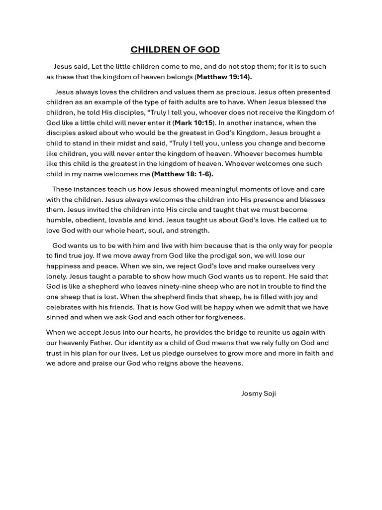 Embrace Childlike Faith | PDF | Self-Improvement | Religion & Spirituality