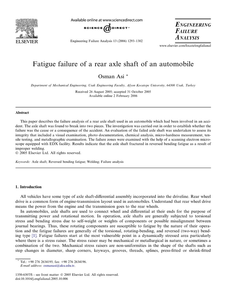 Articulo Falla Por Fatiga - 240422 - 004804 | PDF | Fatigue (Material) | Fracture