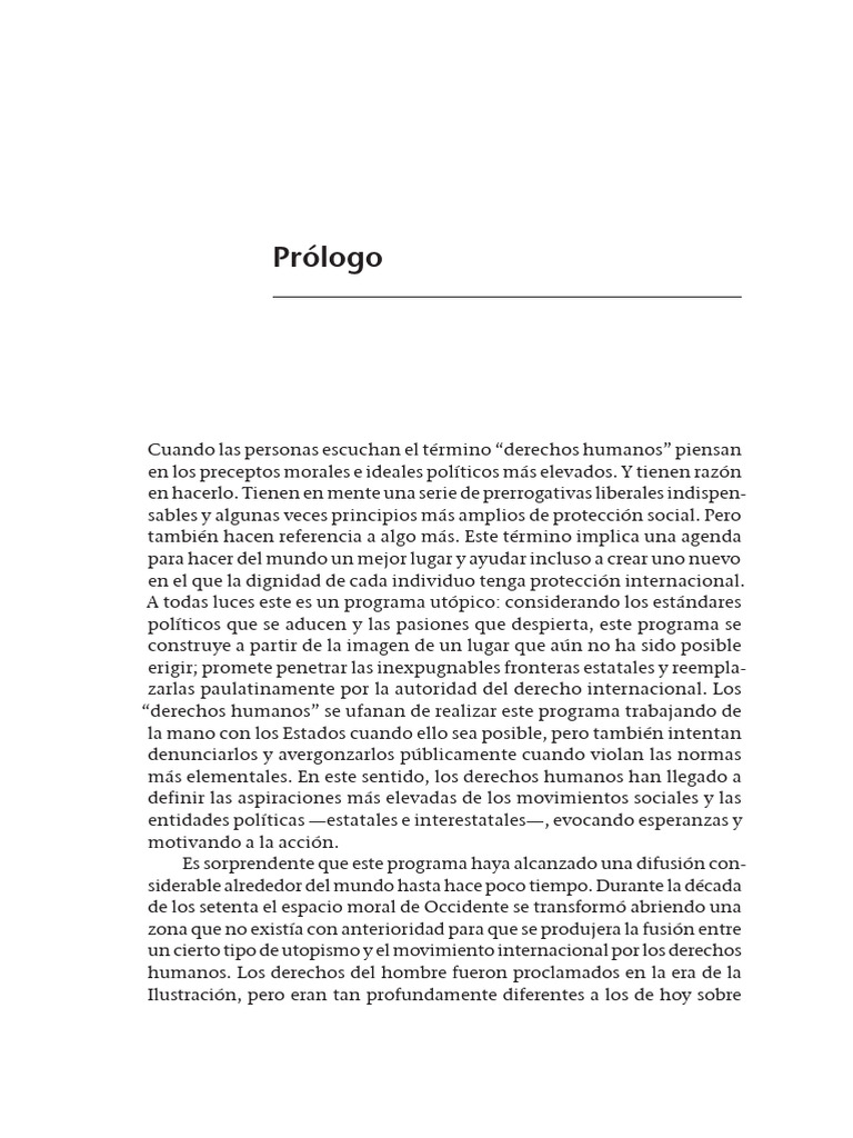 Samuel Moyn, La Última Utopía. Los Derechos Humanos en La Historia ...