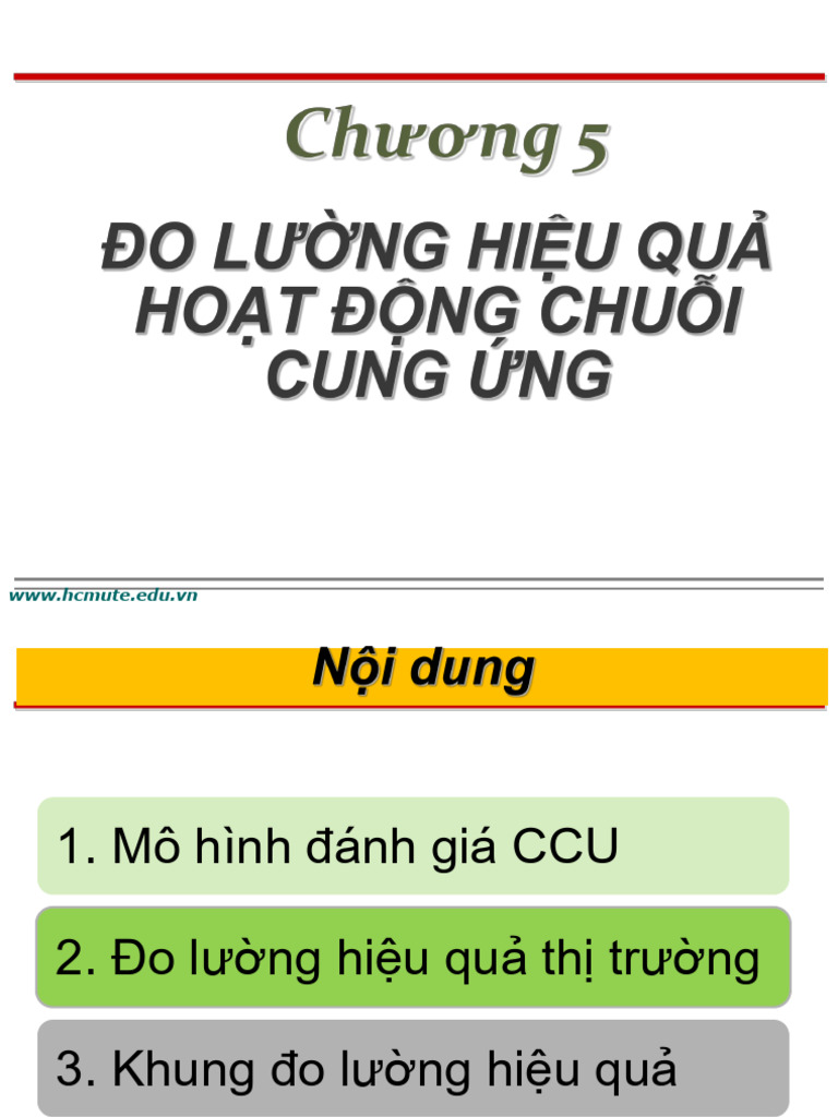05-Do Luong Hoat Dong Chuoi Cung Ung | PDF