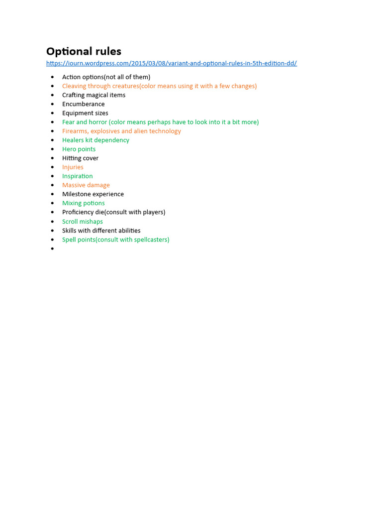 Optional Rules | PDF