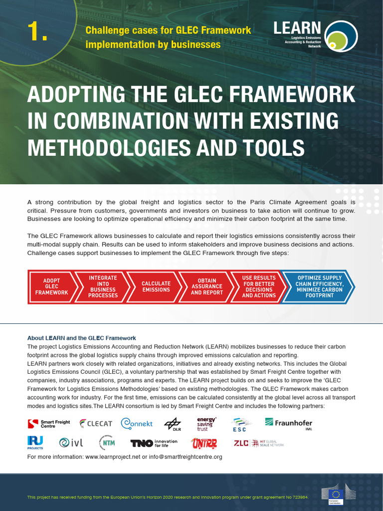 Implementing the GLEC Framework in Logistics | PDF | Logistics | Carbon ...