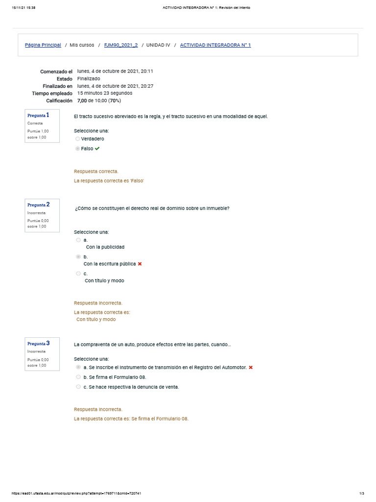 ACTIVIDAD INTEGRADORA N 1 - Revisi N Del Intento | PDF