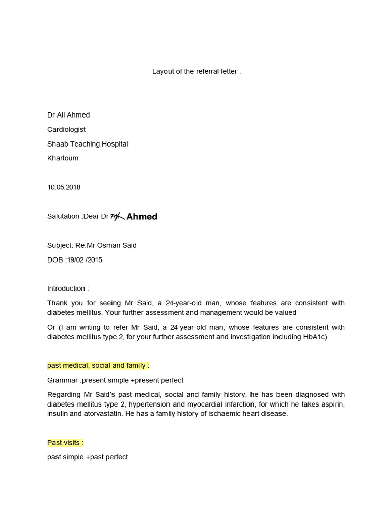 Abdalla (Letter Structure) | PDF | Diabetes | Hyperglycemia