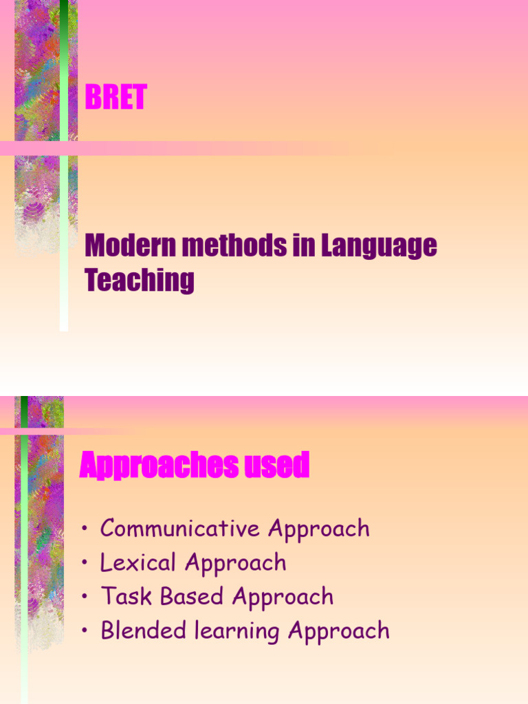 Modern Language Teaching Methods | PDF | Second Language | Language ...