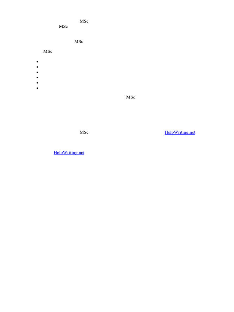 MSC Thesis Writing Services | PDF | Thesis | Sas (Software)