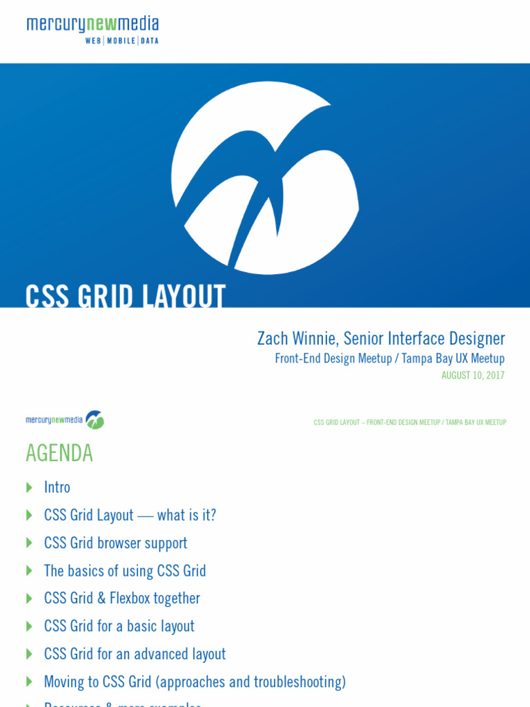 Tampa Front End Dev Css Grid Layout Pdf Page Layout Web Development 