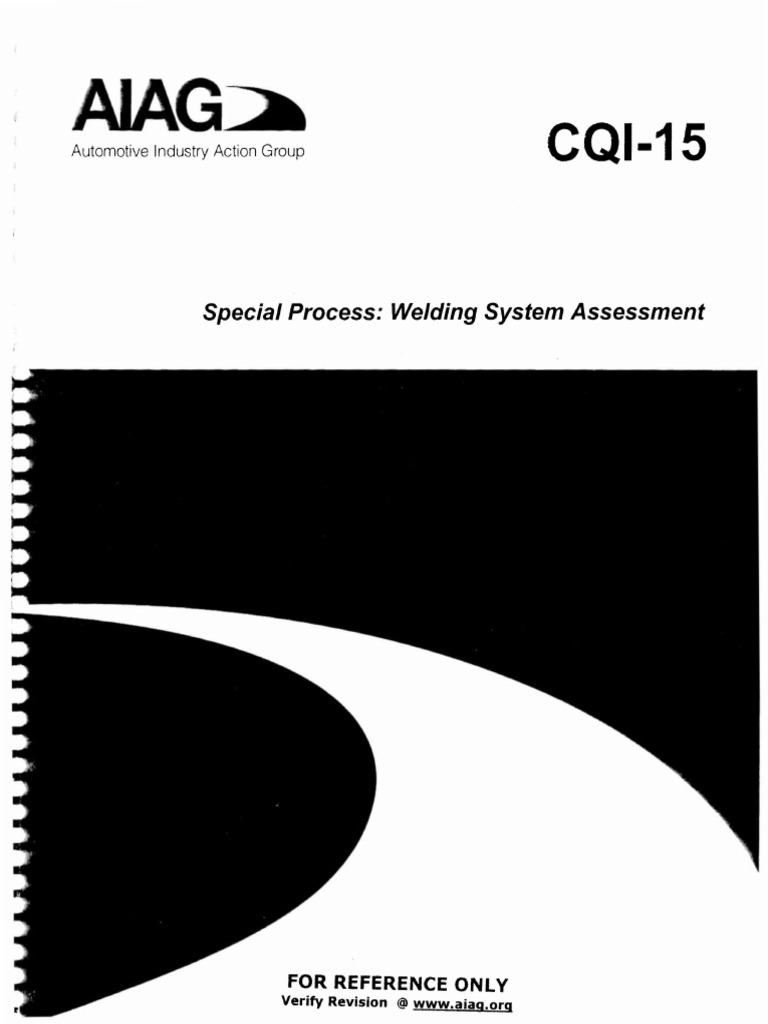 Cqi 15 Welding System Assessment | PDF | Welding | Construction