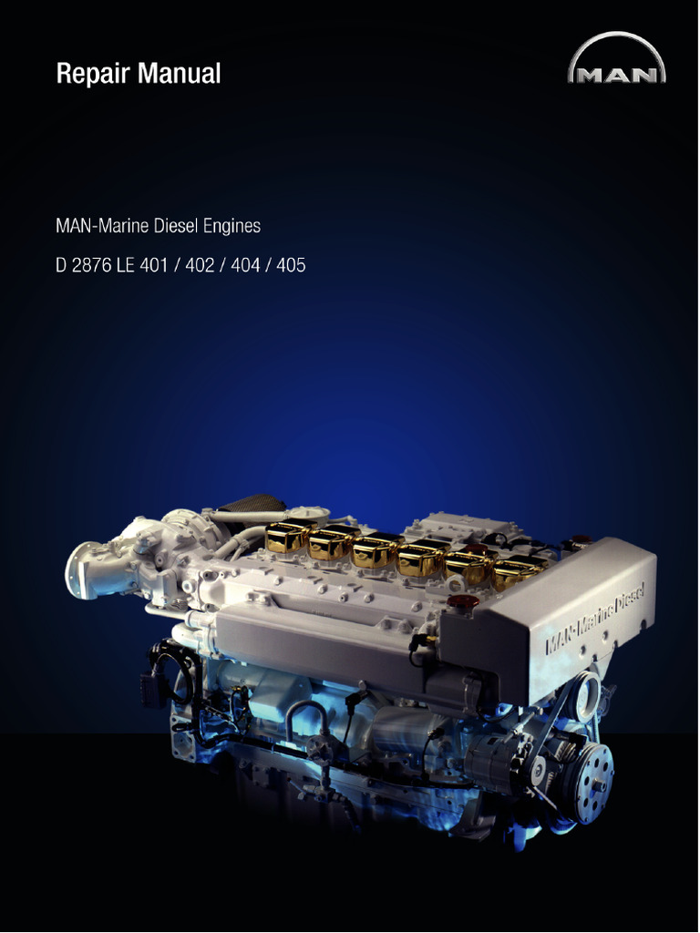 MAN Marine Diesel Engine D 2876 LE 401 | PDF | Internal Combustion ...