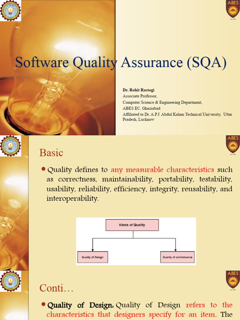 Software QA Essentials for Engineers | PDF | Quality Assurance | Audit