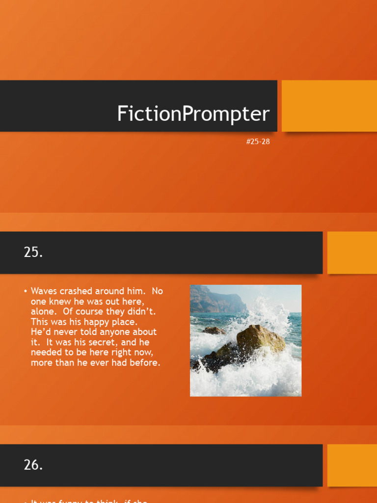 Creative Fiction Prompts 25-28 | PDF