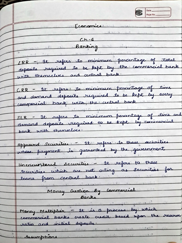 Macro Economics Notes of CH - 6 | PDF