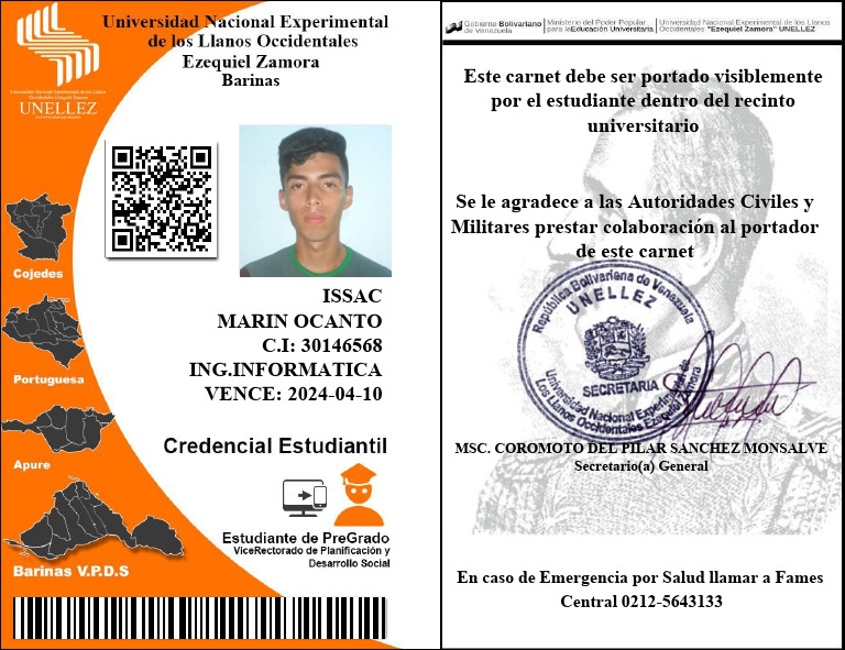 Carnet Estudiantil Unibague 2024 | PDF
