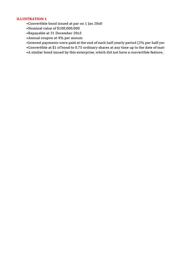 Convertible Bond Example and Analysis | PDF | Finance & Money Management