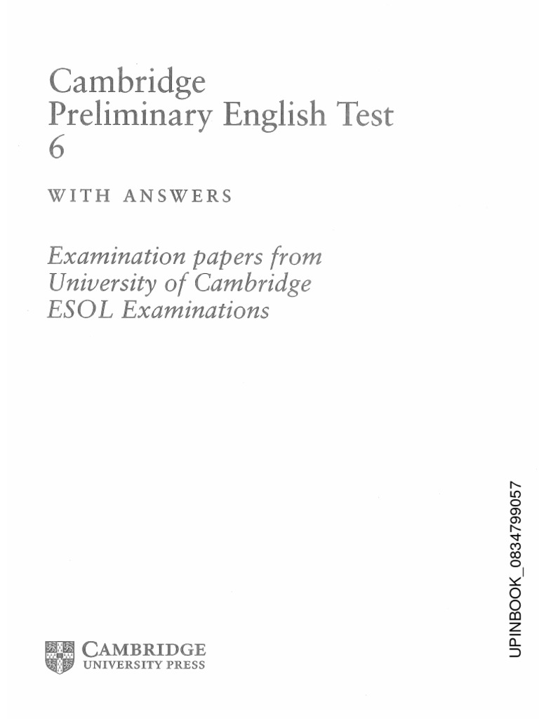 Answer Pet 6-7-8 Upinbook | PDF | Word | Linguistics