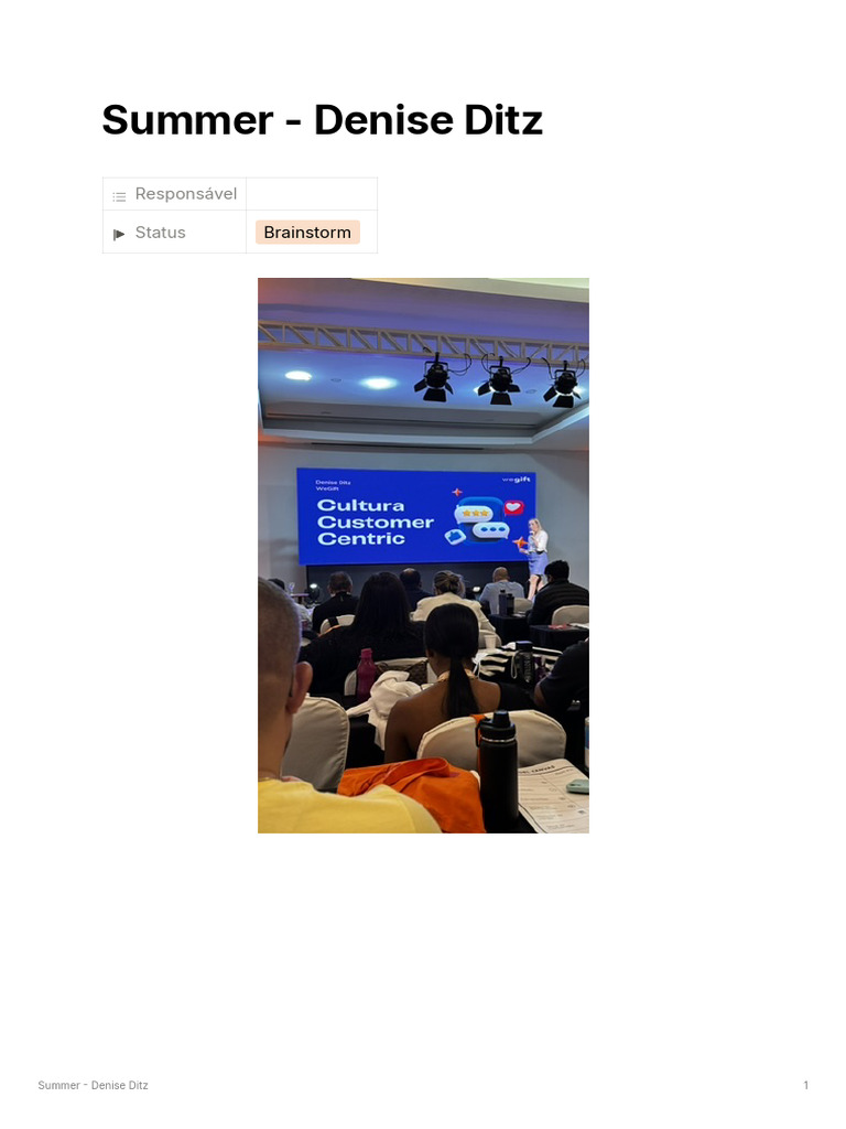 Summer - Denise Ditz | PDF | Carreira e Crescimento