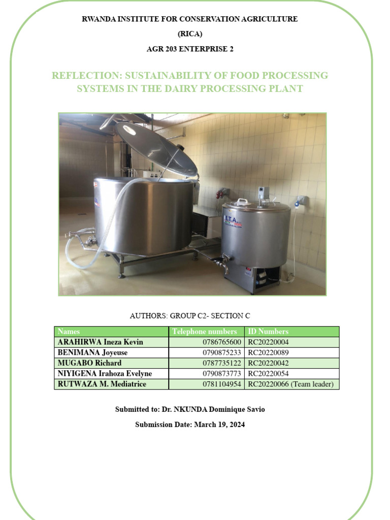 Sustainability in Food Processing Systems | PDF | Waste | Waste Management