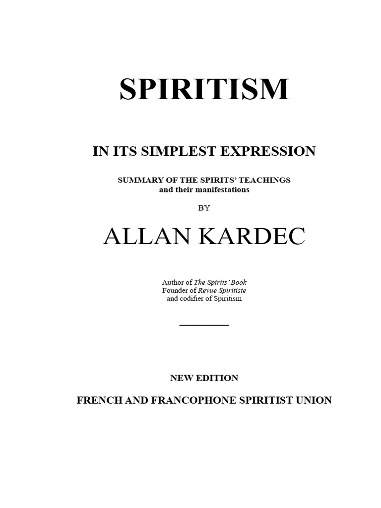 Understanding Spiritism Basics | PDF | Spiritism | Soul