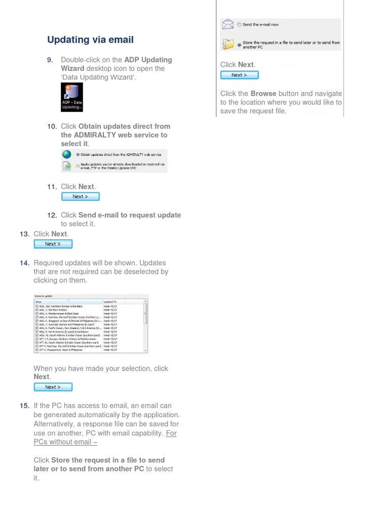 ADP Updating Via Email | Download Free PDF | Personal Computers | Computer File