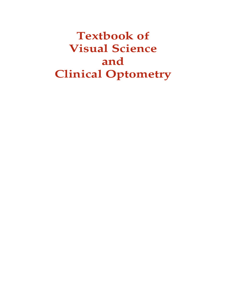 Textbook of Visual Science and Clinical Optometry | Download Free PDF ...