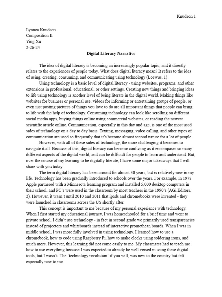 Understanding Digital Literacy Journey | PDF | Computing | Communication