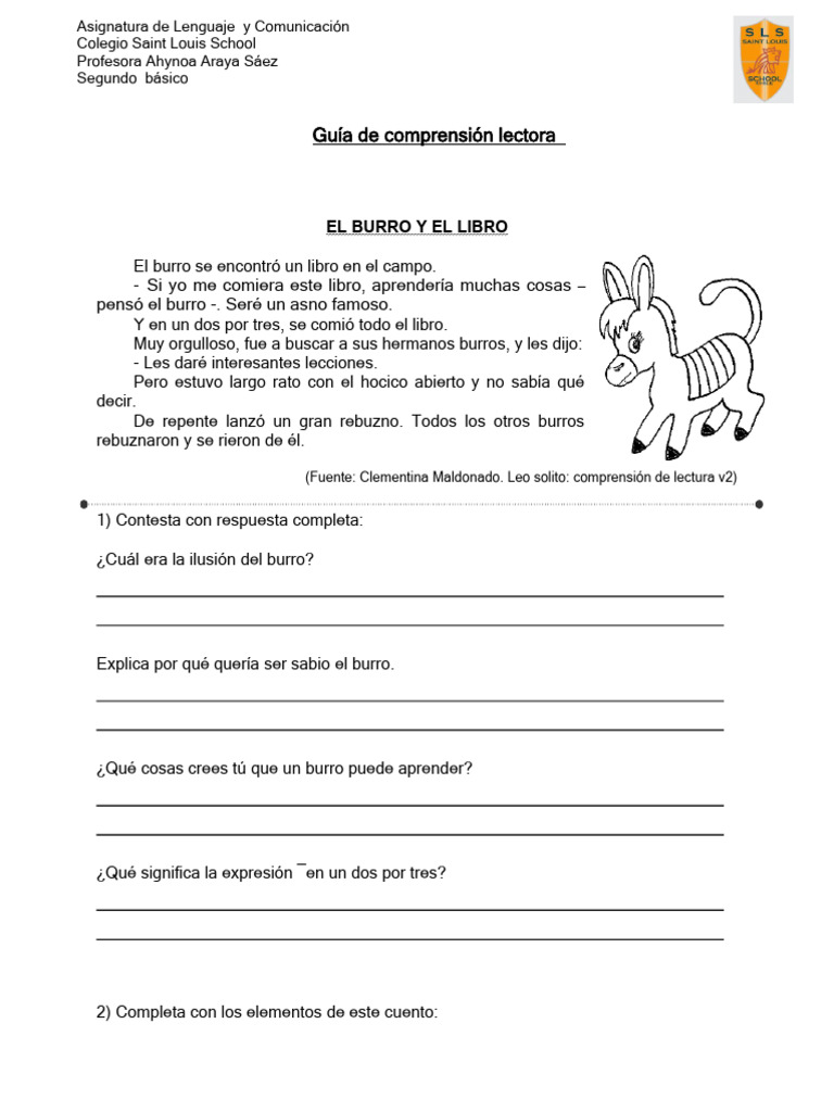 Guía de Comprensión Lectora 3° Básico | PDF | Arboles | Murciélago