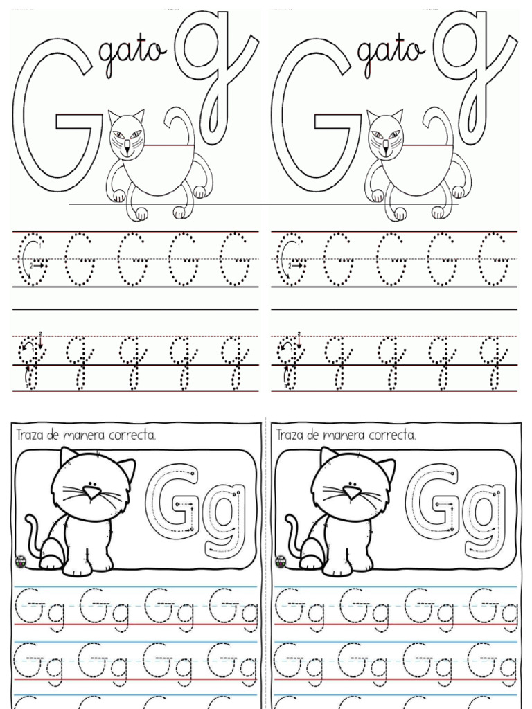 Letra G Actividades | PDF