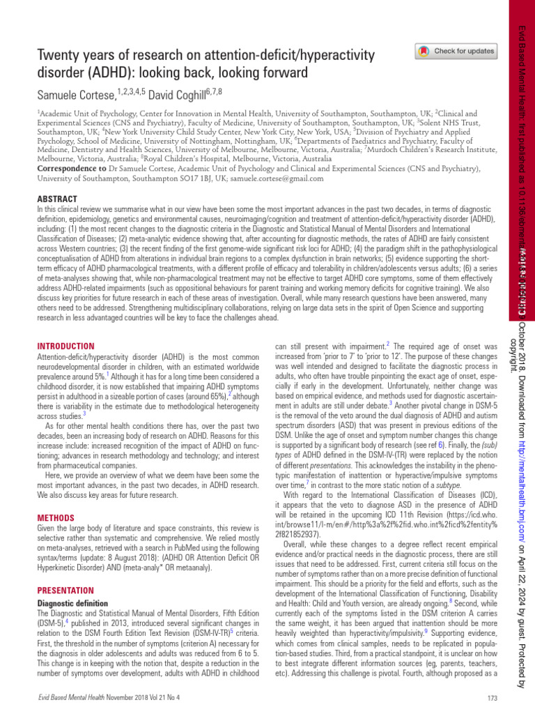 173.full | PDF | Attention Deficit Hyperactivity Disorder | Diagnostic And Statistical Manual Of ...