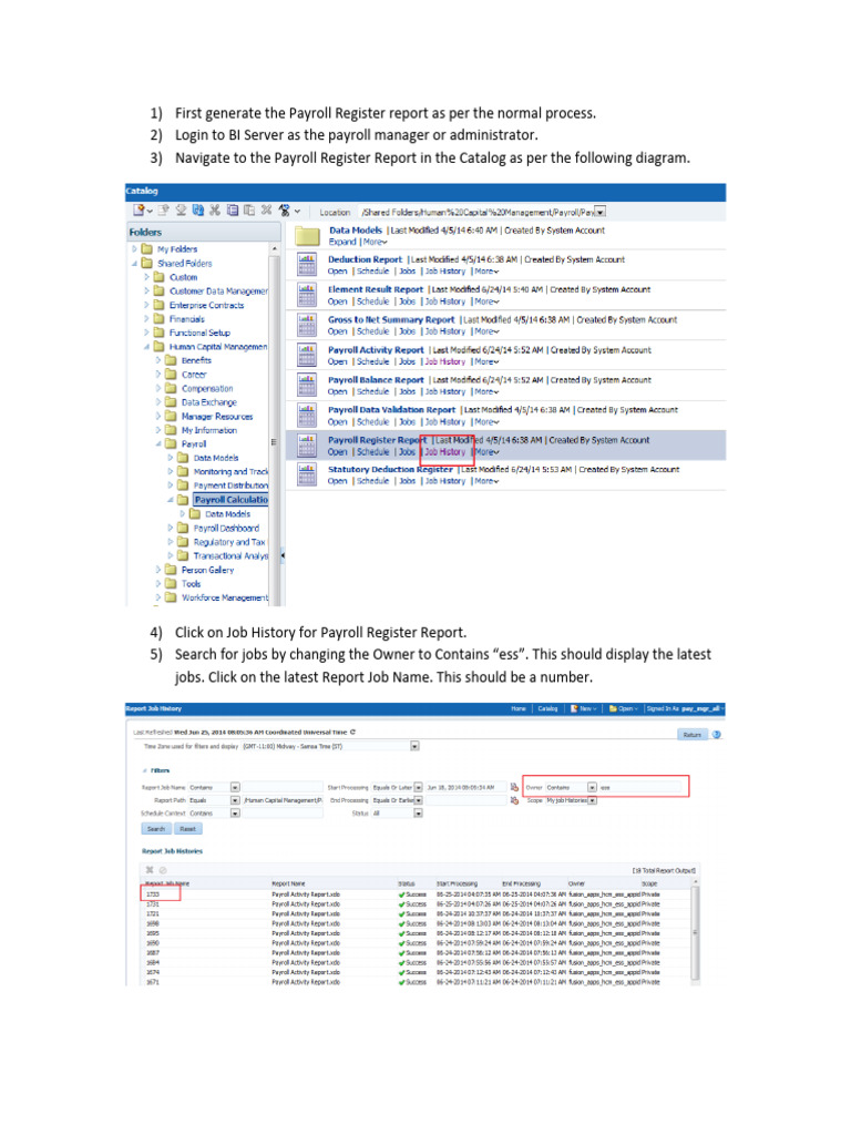 Steps To Get Xml Data For Bi Reports And Payslip Pdf 