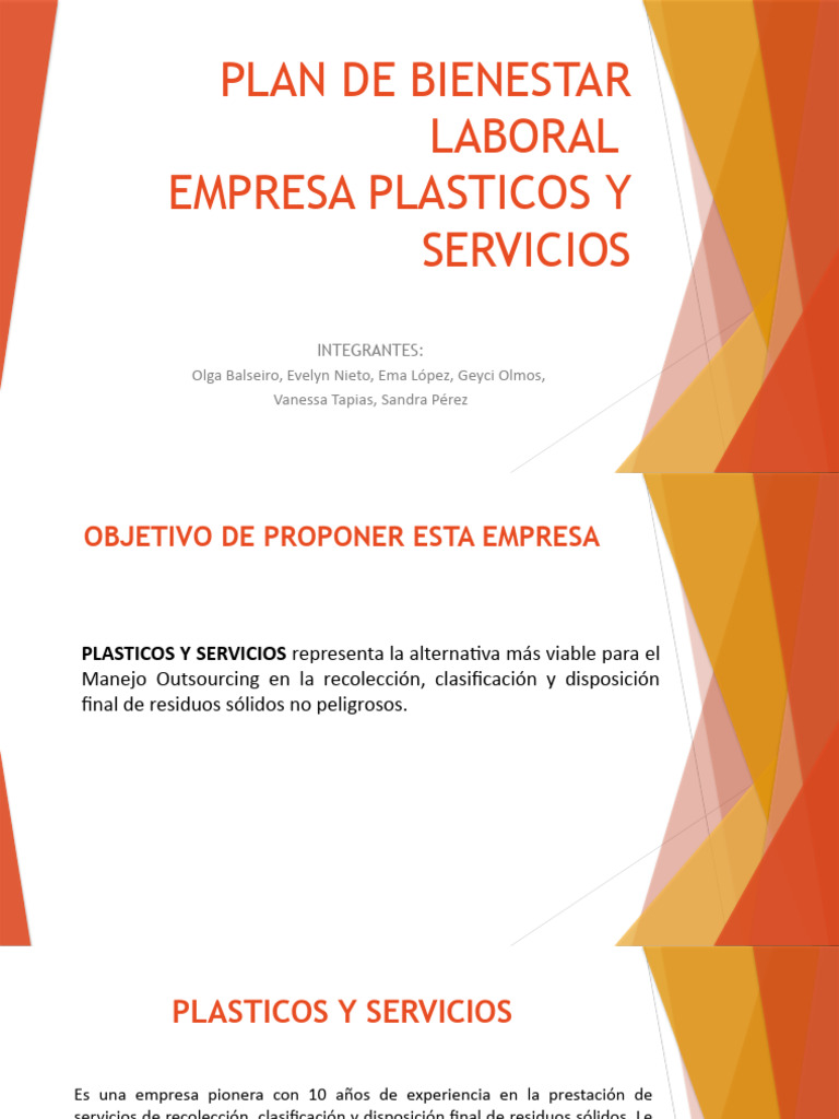 Plan de Bienestar Laboral | PDF | Residuos | Business