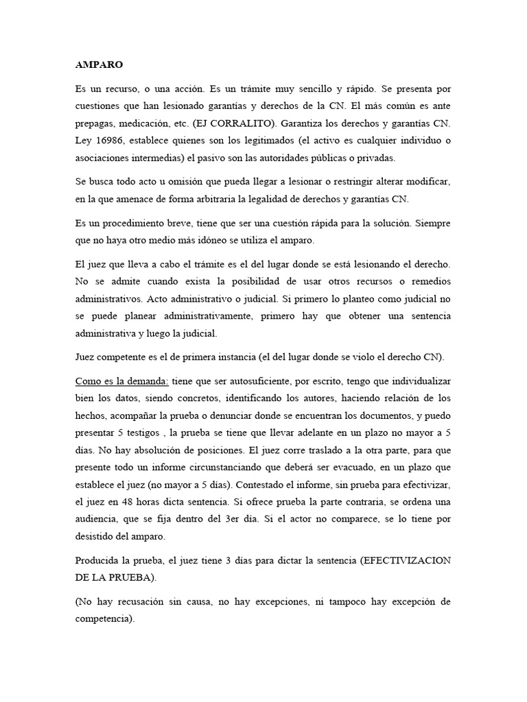 Amparo | PDF | Sentencia (ley) | Apelación