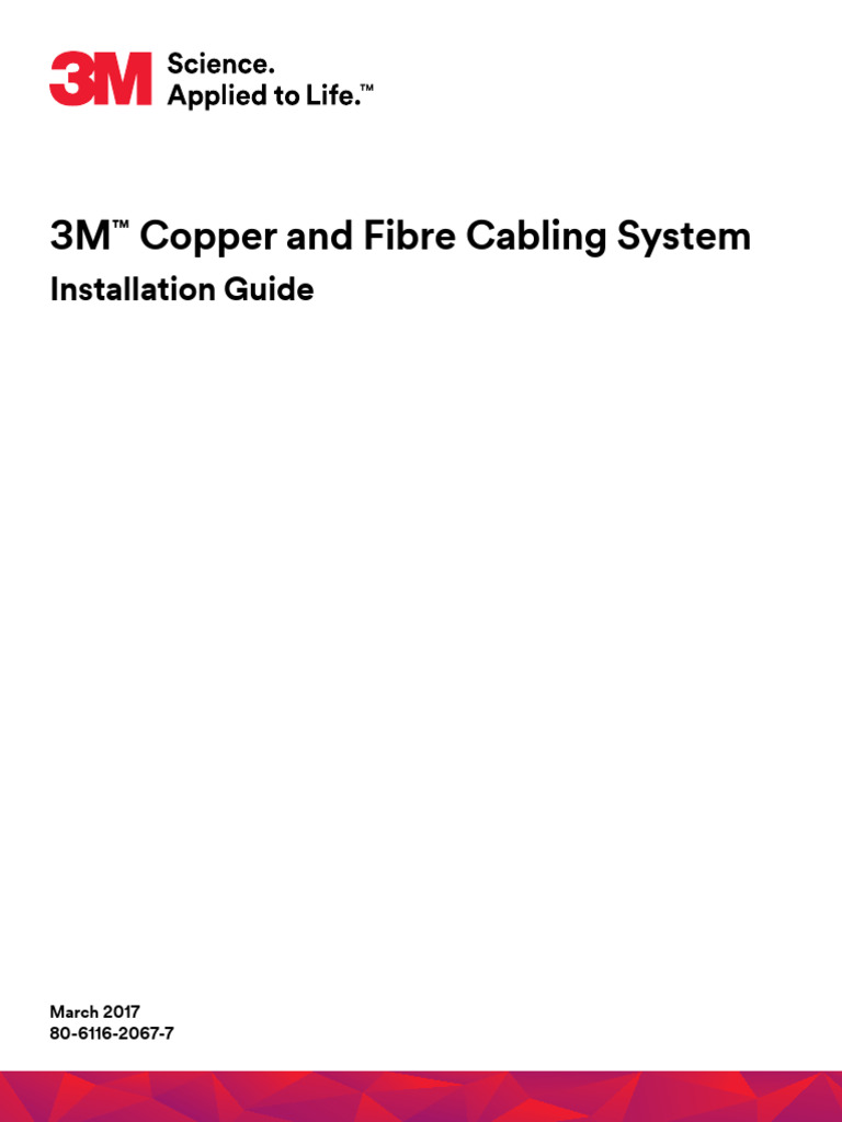 3M Structure Cable | PDF | Ethernet | Optical Fiber