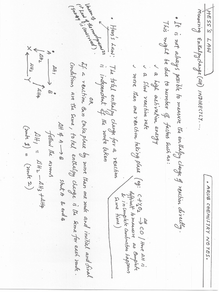 Hesss Law New Print | PDF