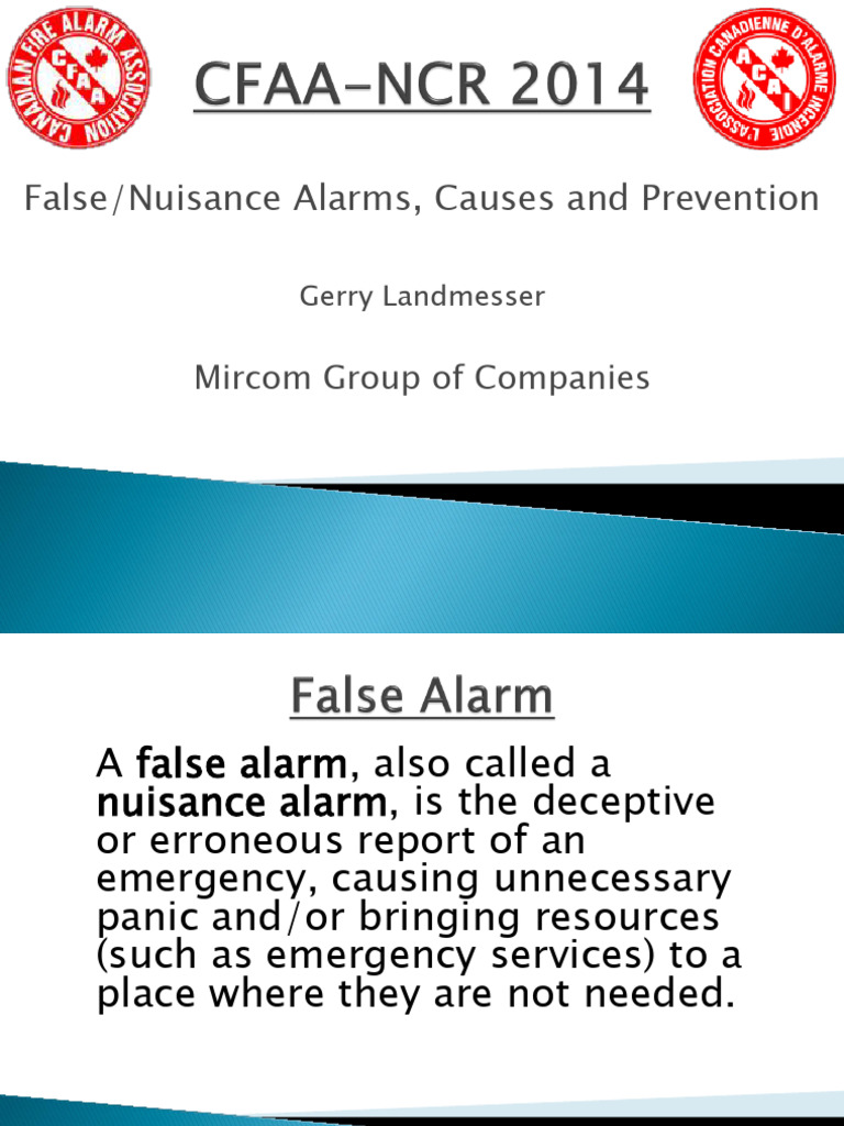 False Alarm Presentation | PDF
