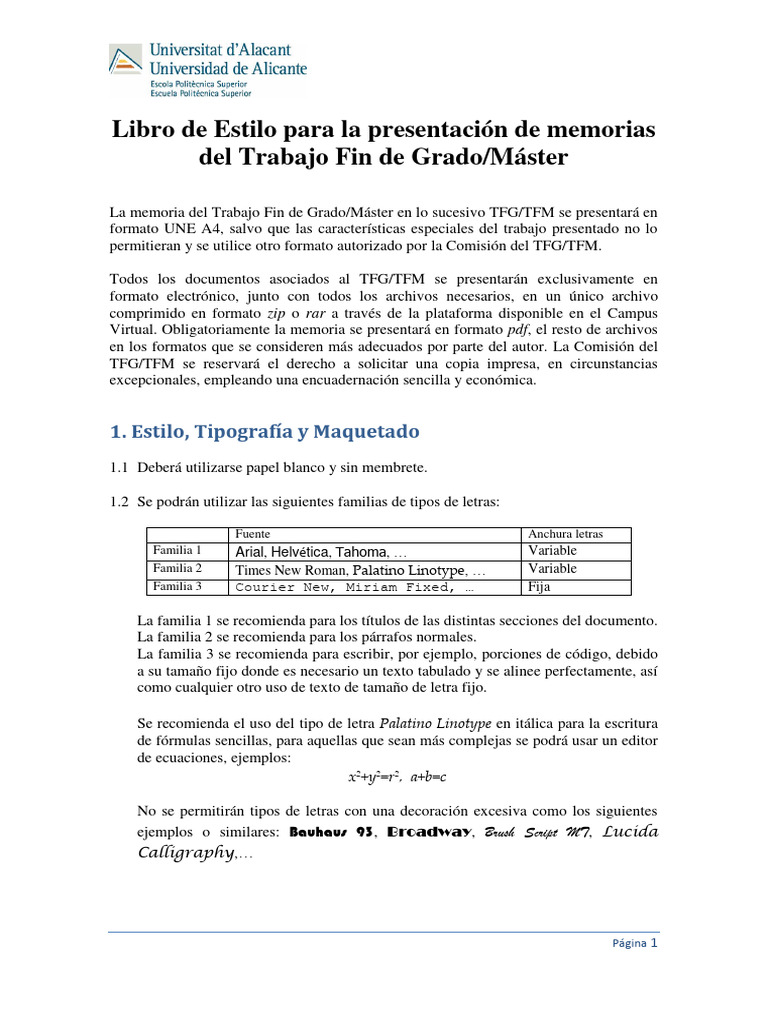 Normas TFM | PDF | Citación | Bibliografía