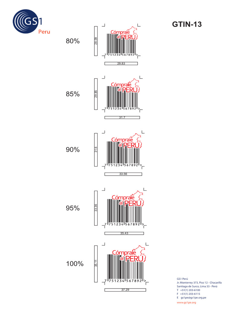 Plantilla Comprale Al Peru GTIN 13 | PDF