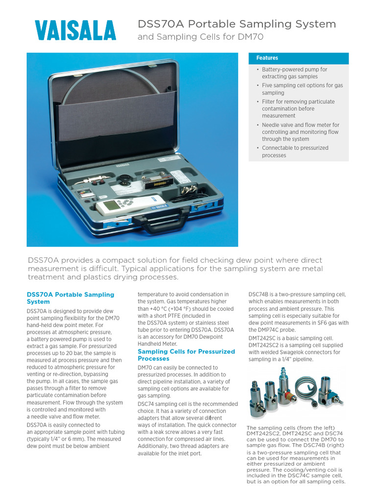 Dss70a Datasheet B210833en F | PDF | Valve | Flow Measurement